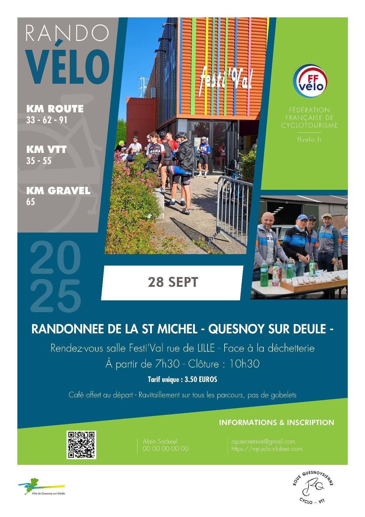 Randonnée de la Saint Michel 2025 - QUESNOY-SUR-DEULE